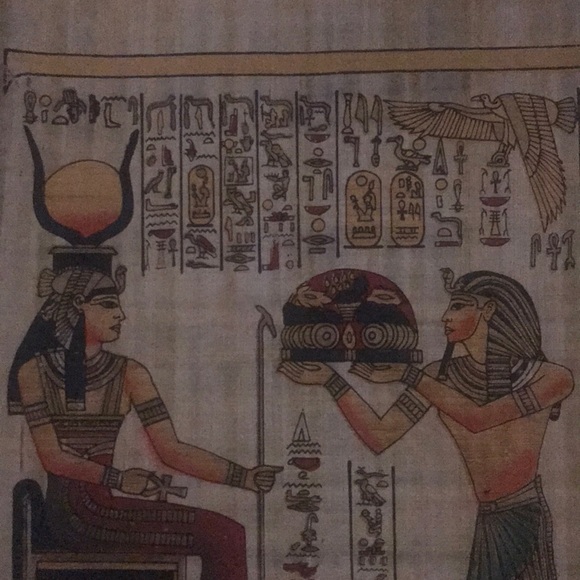 Wall Decor | Egyptian Papyrus Hand Paint | Poshmark